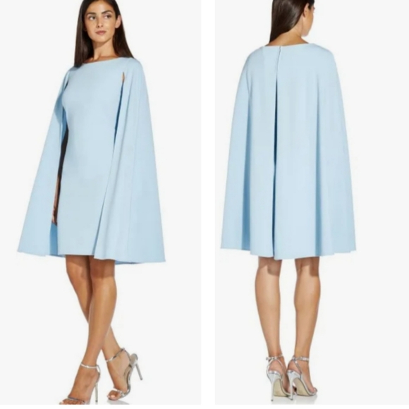 Adrianna Papell | Dresses | Nwt Structured Cape Dress | Poshmark